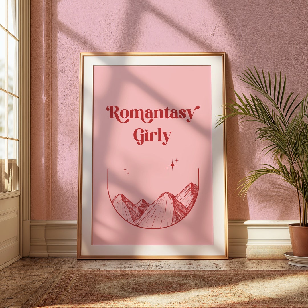 Romantasy Girly Print Fantasy Romance Wall Decor Perfect Gift for Book ...