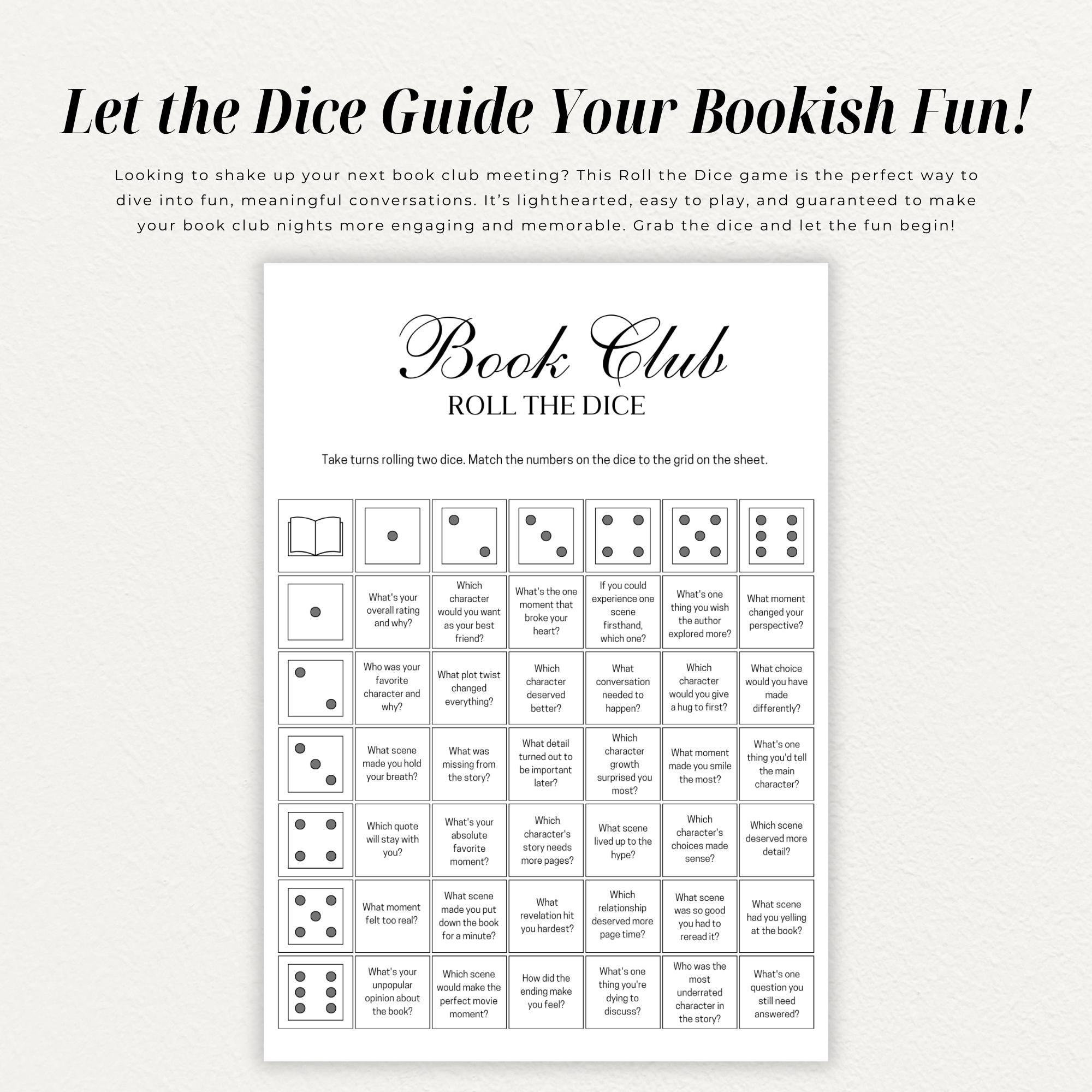 Editable Book Club Discussion Questions Printable, Book Club Cards ...