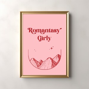 Romantasy Girly Print Fantasy Romance Wall Decor Perfect Gift for Book ...