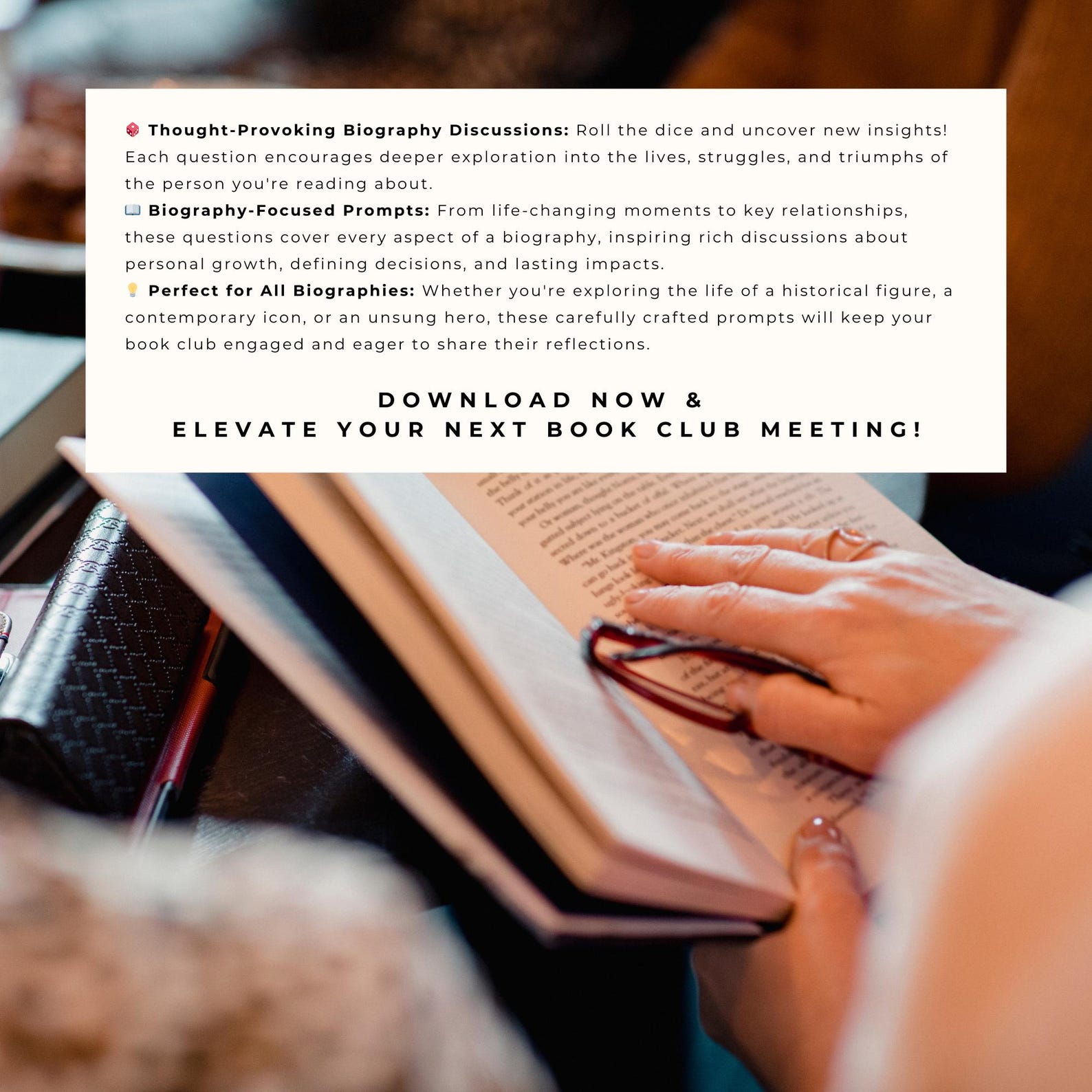 Biography Book Club Game, Roll the Dice Discussion Game, Printable Book ...