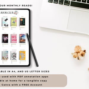 Book Club Planner & Organizer | Printable Book Club Templates | Digital ...
