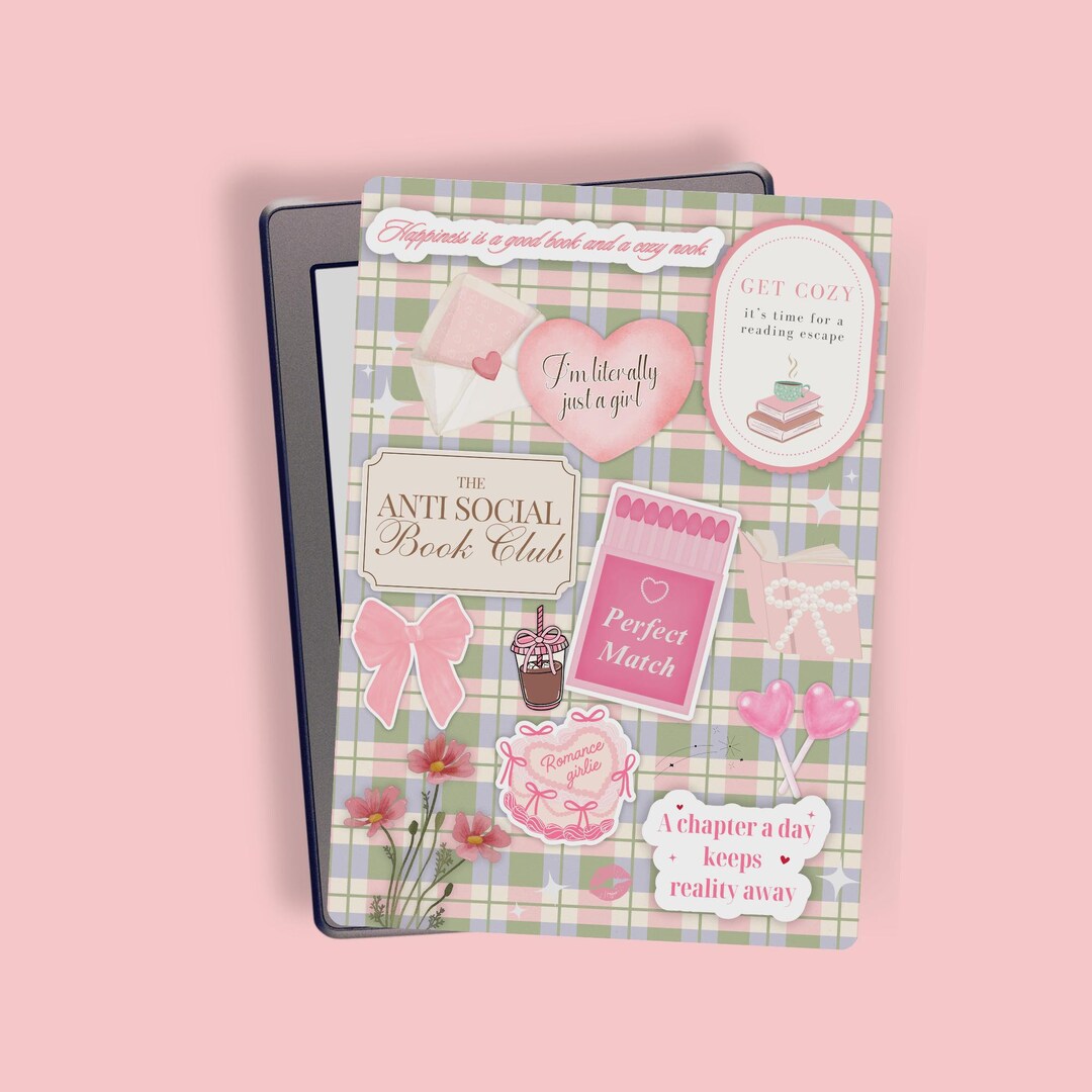 Coquette Kindle Insert for Clear Case | Romantic Printable for Bookish ...