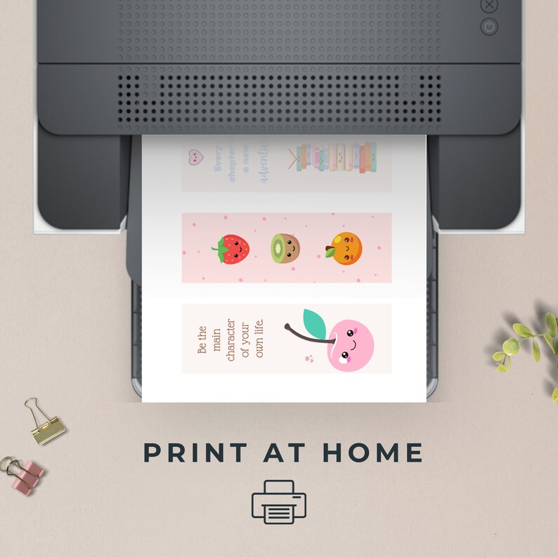 8 Cute Kawaii Bookmark | Sushi | Fruit | Cat | Printable | Colorful ...