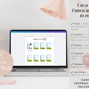 Book Club Planner & Organizer | Printable Book Club Templates | Digital ...