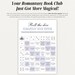 Roll the Dice Romantasy Book Club Game | Printable Book Discussion ...