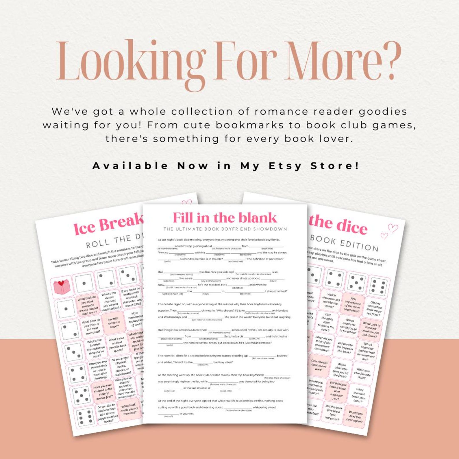 Set of 4 Printable Bookmarks, Romantic Reader Bookmarks, Galentine’s ...