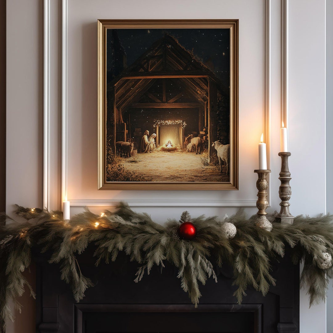 Religious Christmas Nativity Matte Vertical Posters, Christian Holiday ...