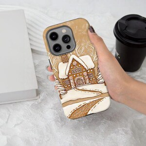 Gingerbread Phone Case, Gingerbread House Phone Case, Christmas, Cute ...