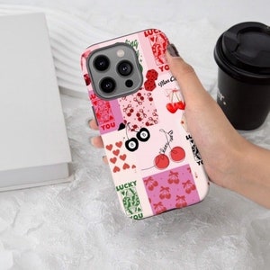 Collage Phone Case, Retro Y2K Playing Cards Phone Case, Coquette ...