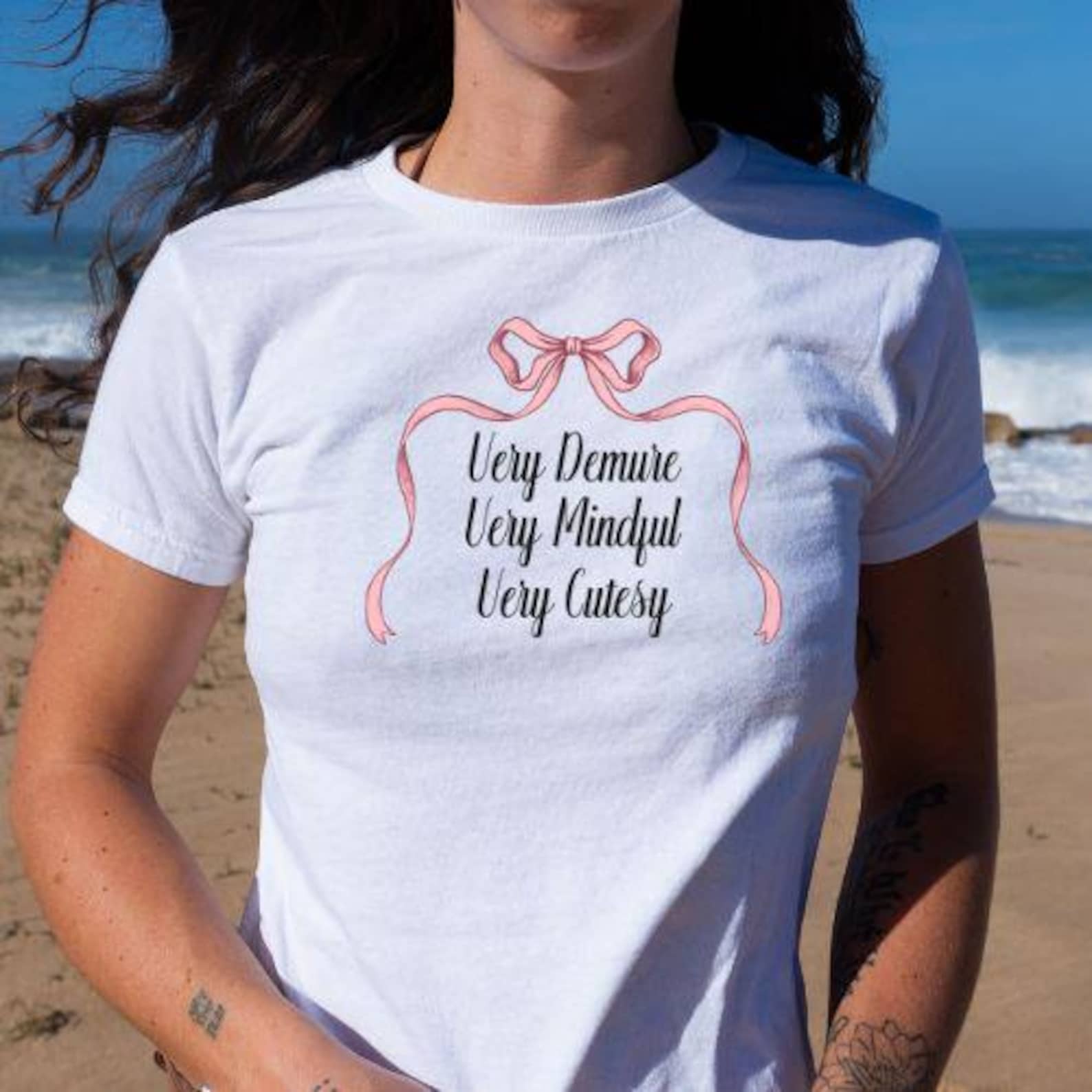 Very Demure Shirt, Very Demure, Very Mindful, Very Cutesy Baby Tee ...
