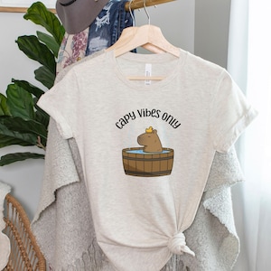 Capybara Shirt, Capybara Vibes, Capy Vibes Only, Funny Capybara Lover ...