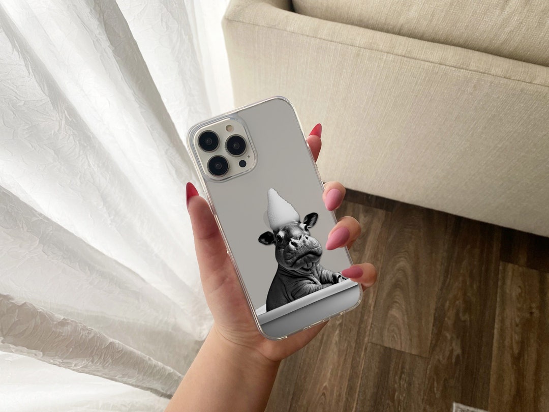 Hippo in Bubblebath, Funny Hippo Cell Phone Case, Hippo Gift, I Just ...