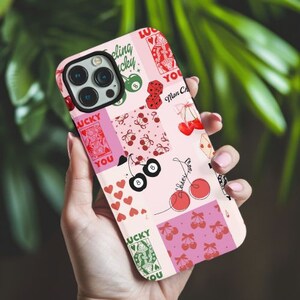 Collage Phone Case, Retro Y2K Playing Cards Phone Case, Coquette ...
