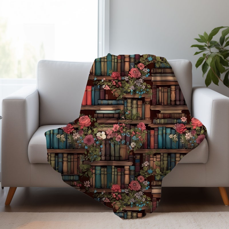 Library Blanket - Etsy