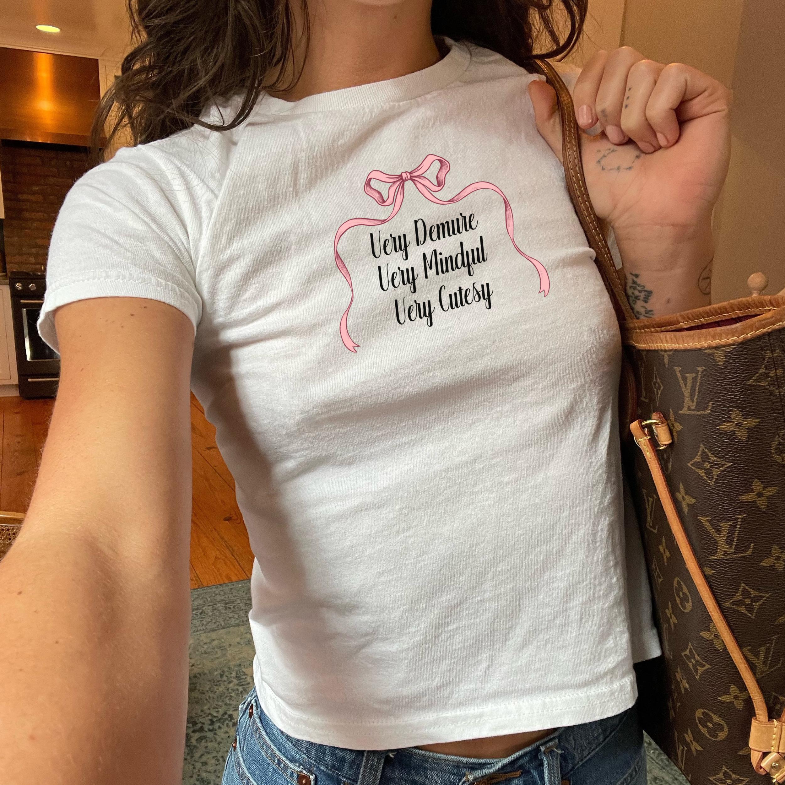 Very Demure Shirt, Very Demure, Very Mindful, Very Cutesy Baby Tee ...