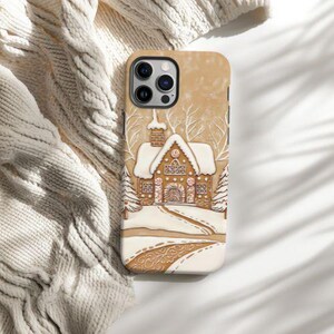 Gingerbread Phone Case, Gingerbread House Phone Case, Christmas, Cute ...