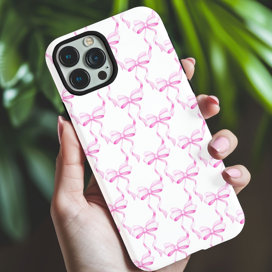 Coquette Phone Case Pretty Pink Bows, Ribbons, Soft Girl Cell Phone ...