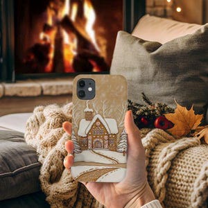 Gingerbread Phone Case, Gingerbread House Phone Case, Christmas, Cute ...