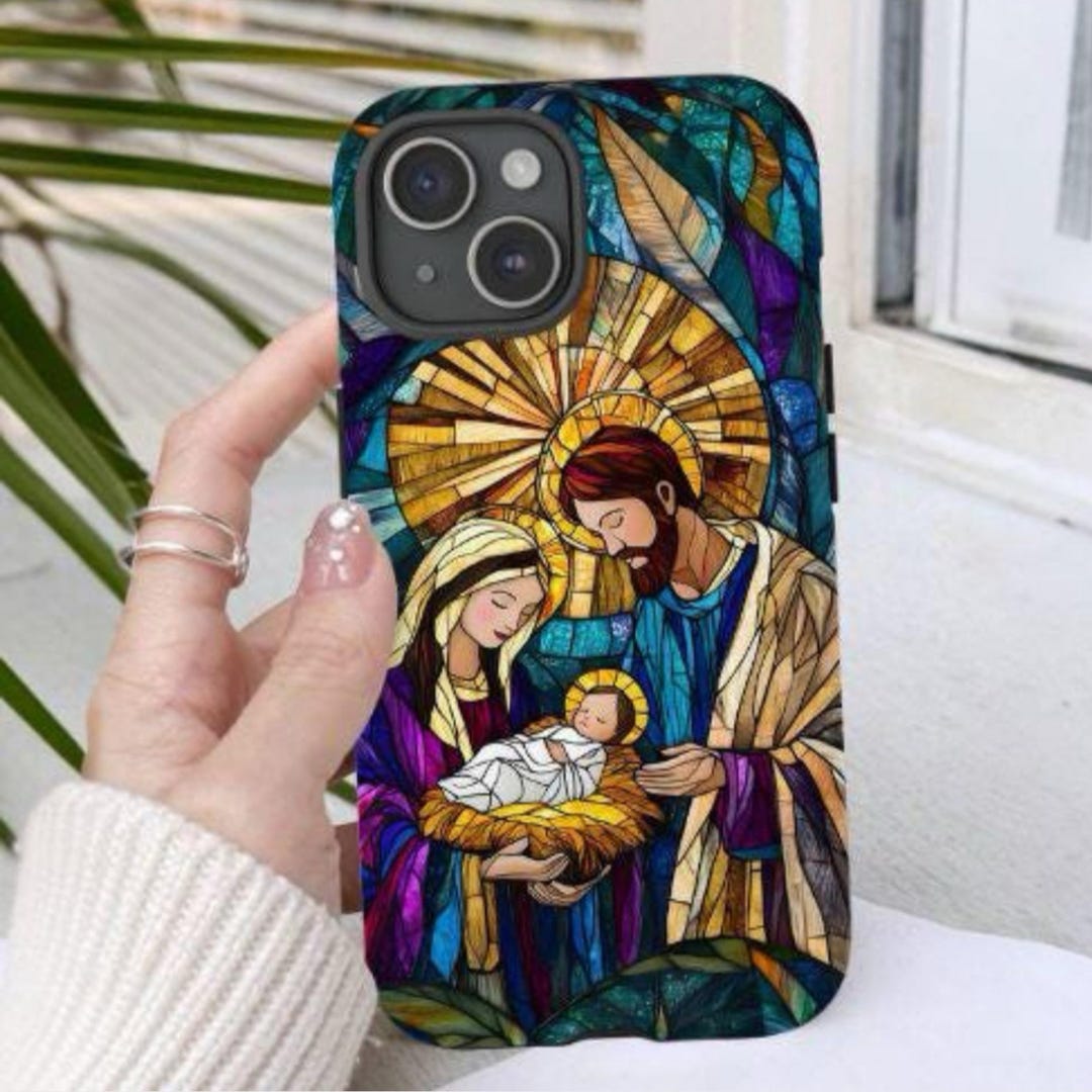 Nativity Phone Case, Christian, Catholic, Religious Phone Case, Faux ...