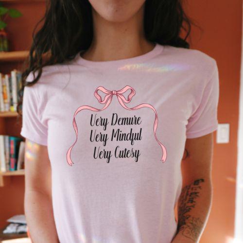 Very Demure Shirt, Very Demure, Very Mindful, Very Cutesy Baby Tee ...