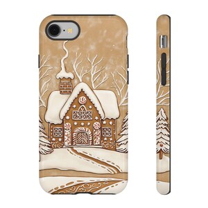 Gingerbread Phone Case, Gingerbread House Phone Case, Christmas, Cute ...