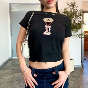Y2K Baby Tee, Espresso Martini Baby Tee, Coquette Baby Tee, Martini ...