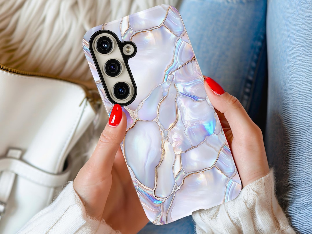 Mother of Pearl Phone Case Abalone Shell Iridescent Samsung and Google Pixel Cell Phone Cases ...
