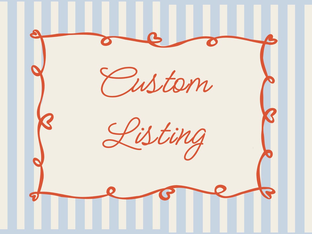 Custom Listing - Etsy