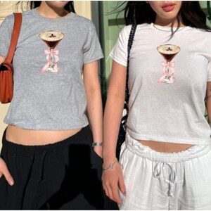 Y2K Baby Tee, Espresso Martini Baby Tee, Coquette Baby Tee, Martini ...