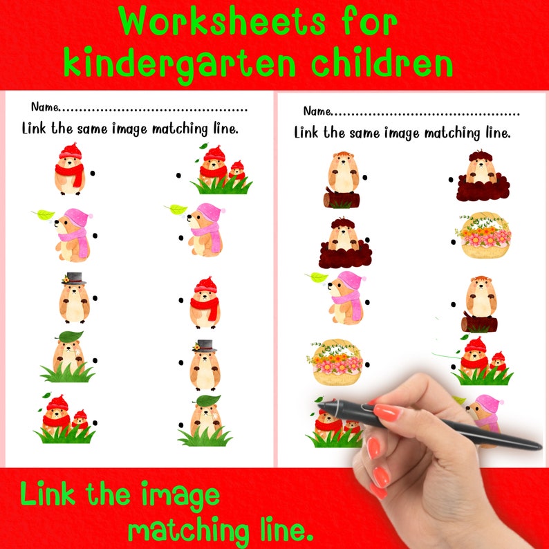 Cognitive Activity, Perception Worksheets,macthing, Concentration, Attention, Preschool ...