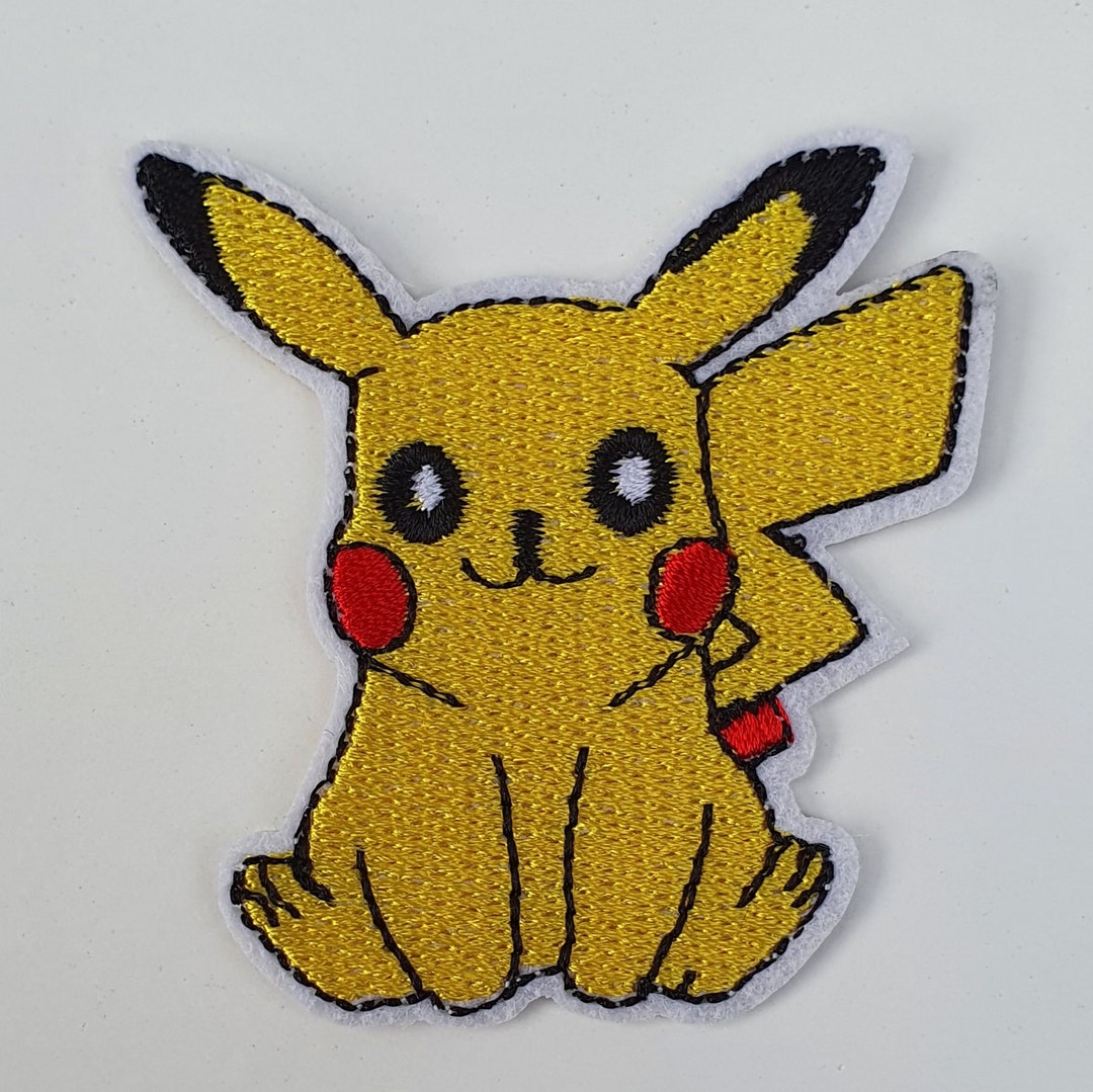 Pokemon Pikachu Patch Ironing Iron Clothes Crochet Wool Knit Sticker ...
