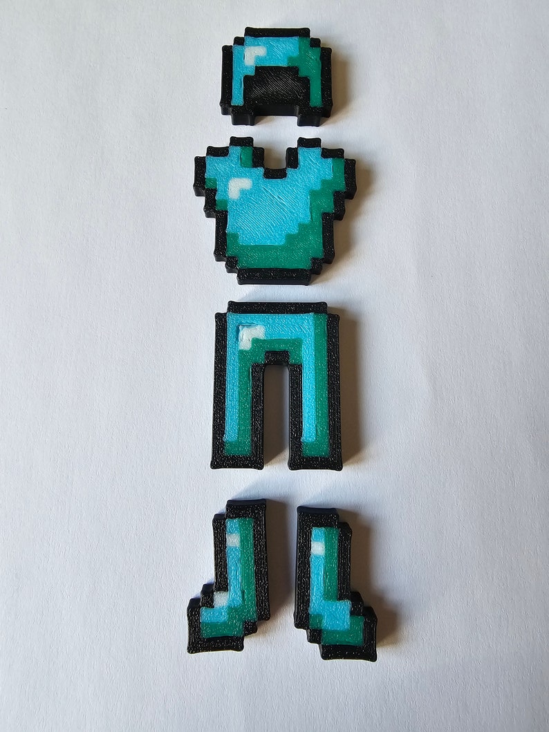 Minecraft Magnet Diamonds Armor Magnetic 3D Picture Decoration ...