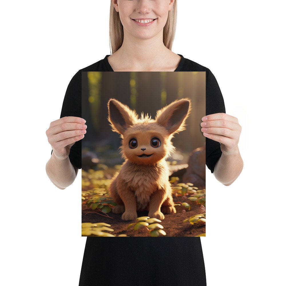 Pokemon Eevee Eevee Poster Art Picture Illustration - Etsy