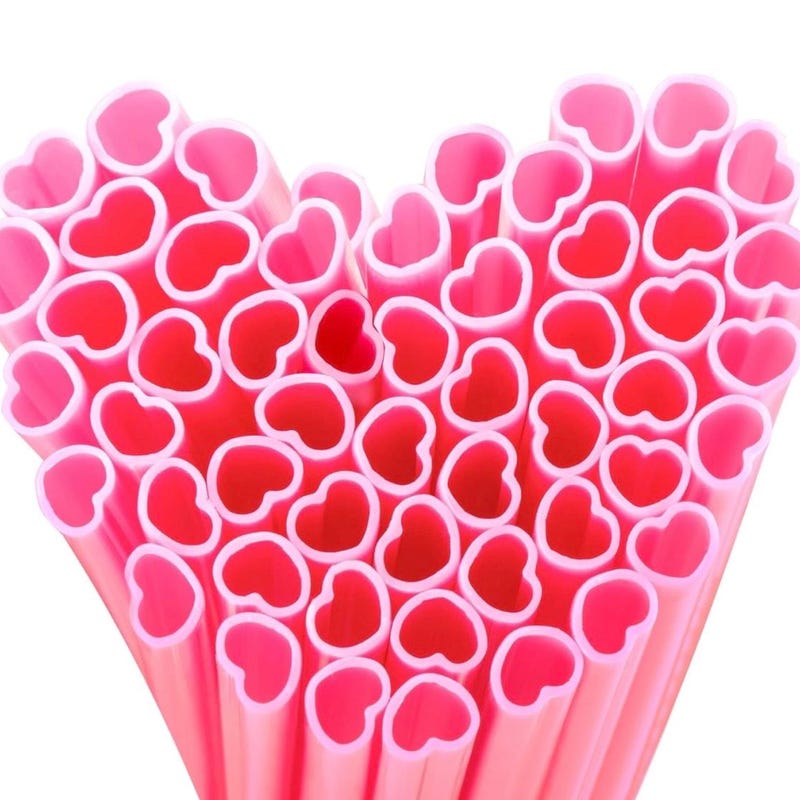 Heart Straws - Etsy