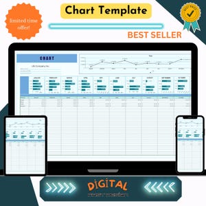 Chart Template, Google Sheets Data Visualization Tool, Graph and Chart Creator, Customizable ...