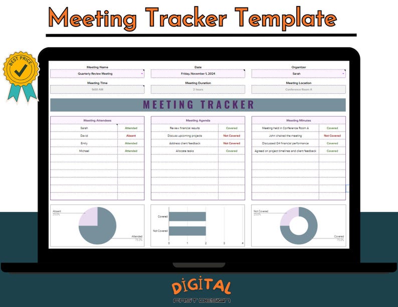 Meeting Tracker Template, Google Sheets Organizer for Frequent Business ... Meeting Tracker Template, Google Sheets Organizer for Frequent Business ...