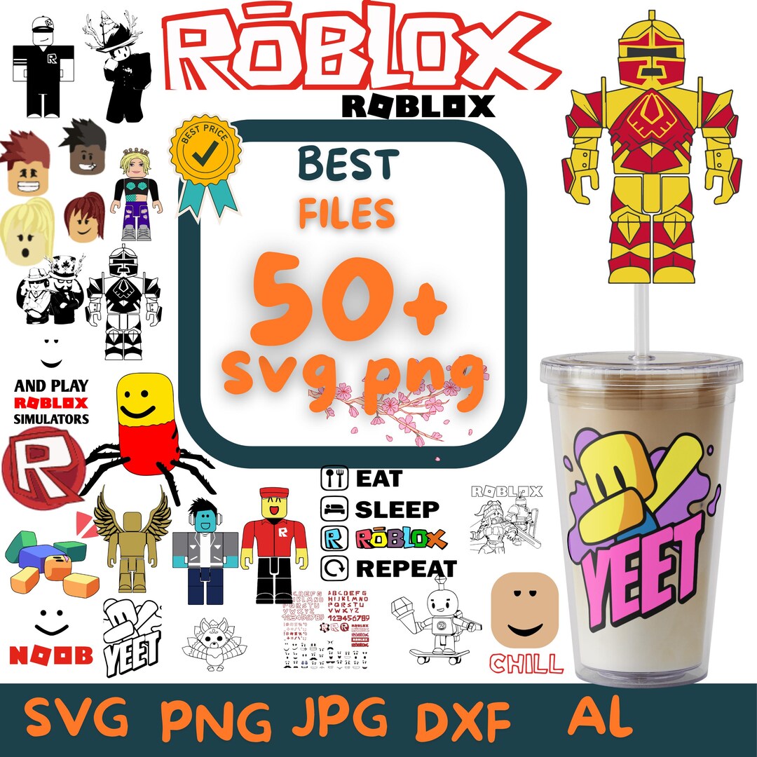 Roblox Svg Bundle, Roblox Digital Download, Roblox Birthday svg ...