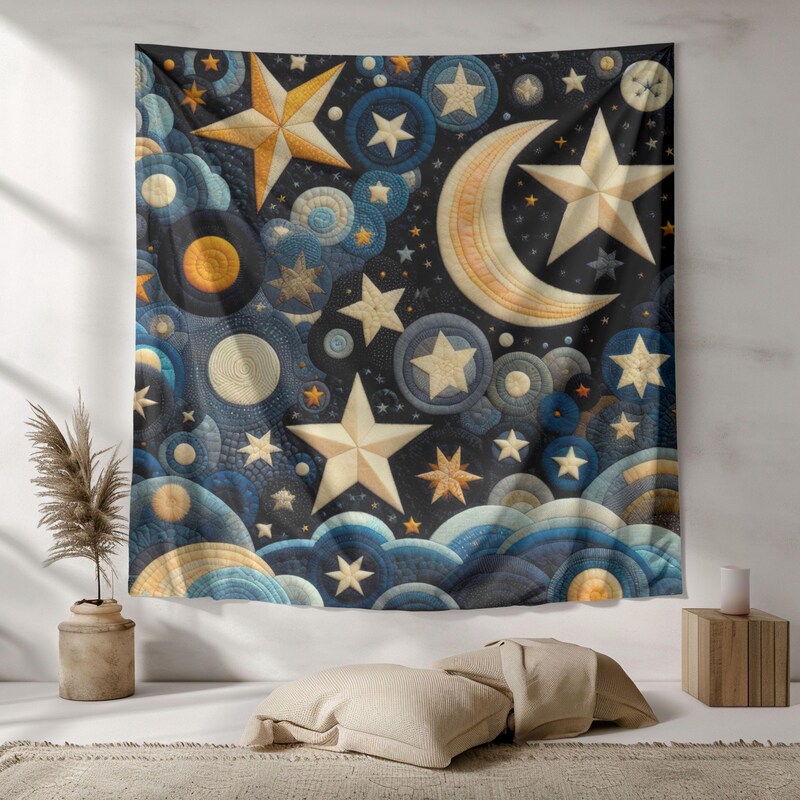 Sun and Moon Tapestry - Etsy