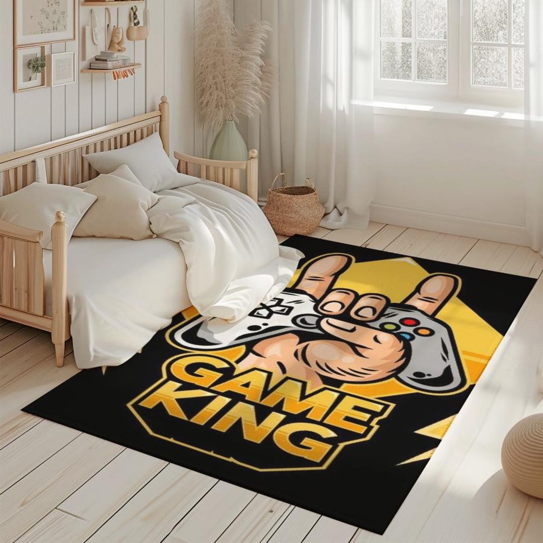 Gaming Room Rug Gamer Gift Video Game Carpet Gamer Mat Teen Room Decor ...
