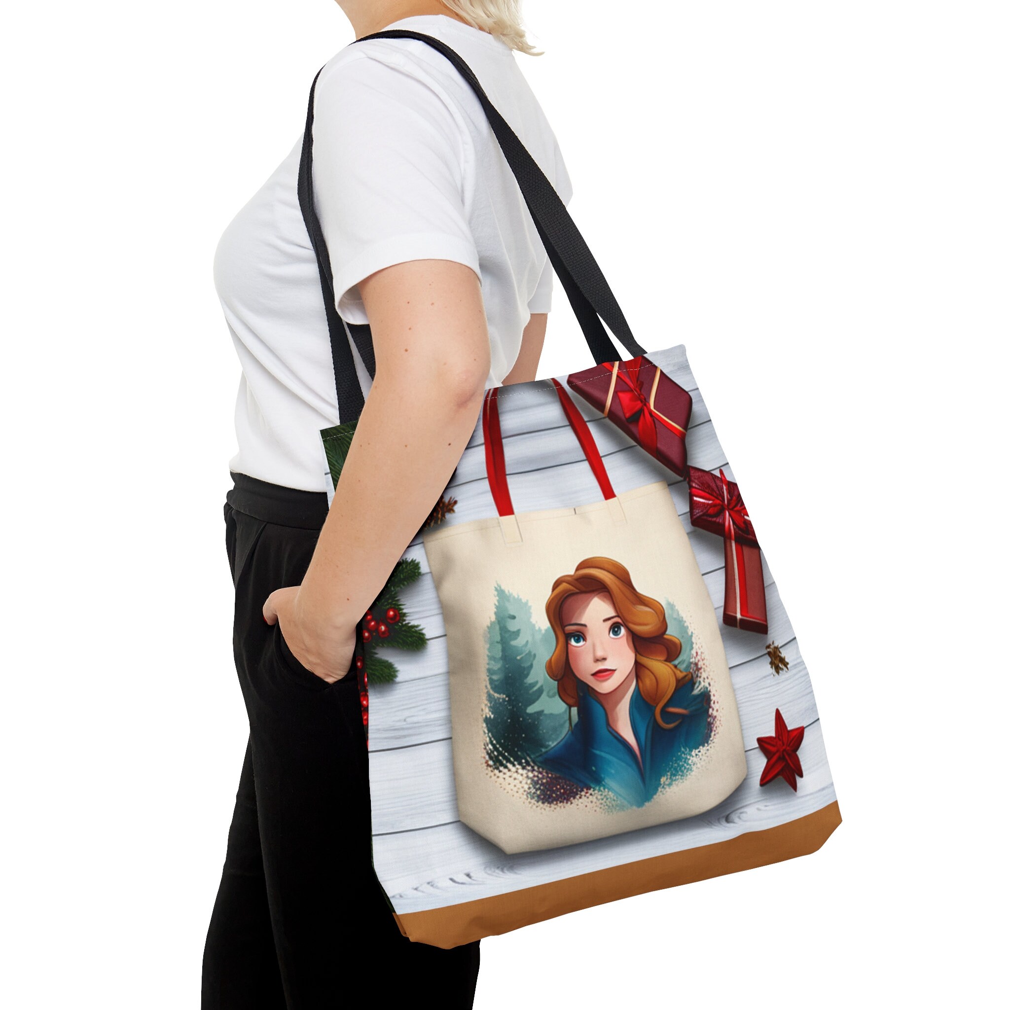 Tote Bag (AOP) Christmas Disney Tote Bag, Disney Christma sold by ...