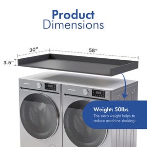 Laundry Countertop (6 Colors), for Frontloading Washer Dryer Units and ...