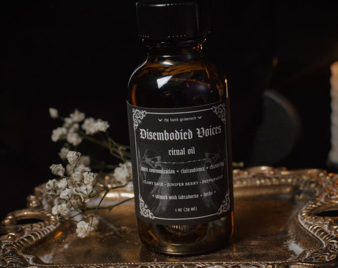 Disembodied Voices Ritual Oil | Spirit Communication | Clairaudience ...