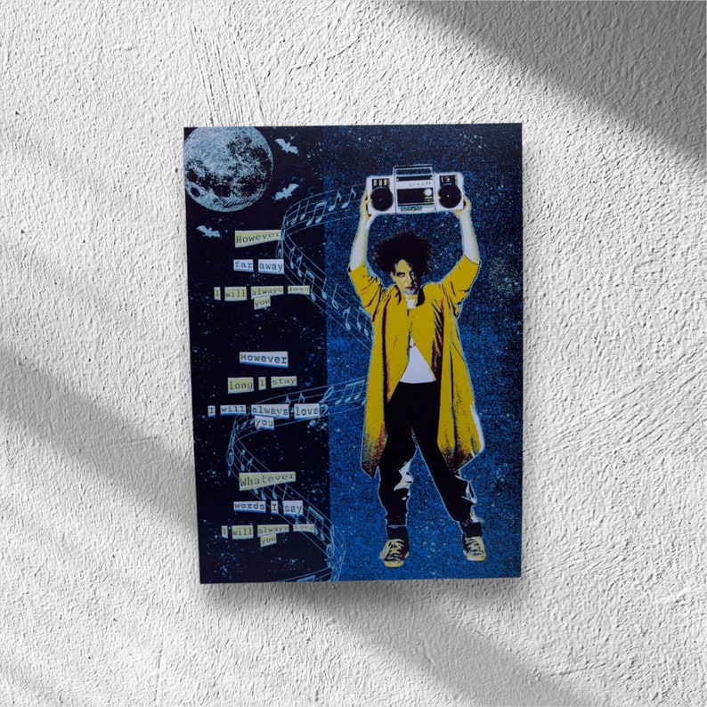 Robert Smith X Say Anything | 5"x7" Art Print | the Cure | Lloyd Dobler ...