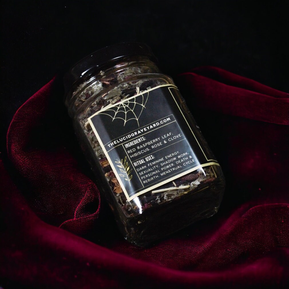 Dark Divinity Herbal Tea Dark Goddess Ritual Tea Shadow Work Dark ...