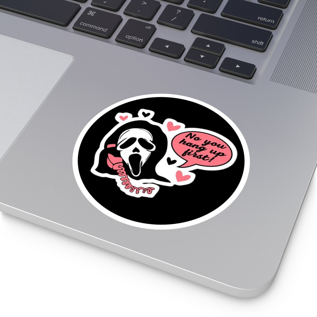 Halloween Scream Decals Stickers/ Round Stickers - Etsy