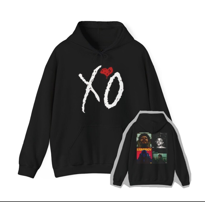 The Weeknd Hoodie XO Logo Trilogy, Kiss Land, Beauty Behind Madness ...