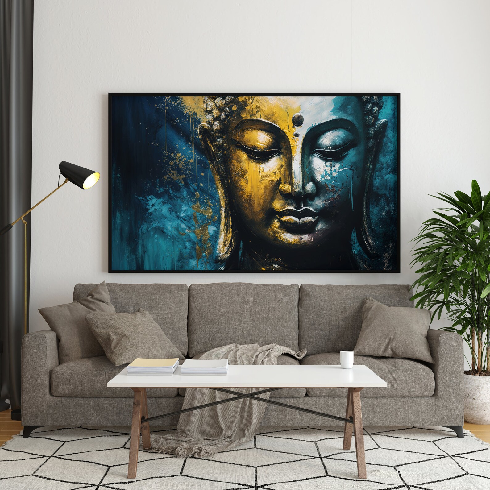 Buddha Wall Art Buddha Print Poster Buddhism Art Asian Wall Art Buddha ...