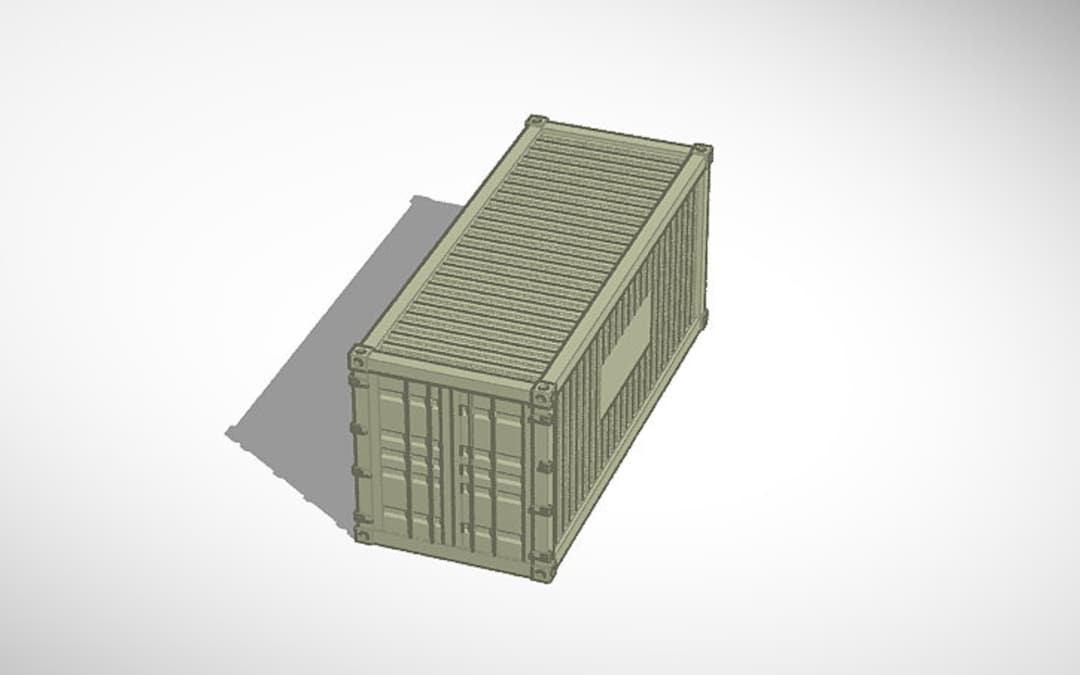 STL File 1:64 Scale Shipping Containers - Etsy