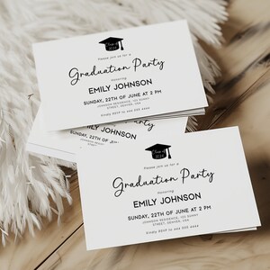 Graduation Party Mini Invitation Grad Party Insert Card Printable 2024 ...