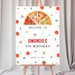 Editable Pizza Party Welcome Sign Template Pizza 1st Birthday Welcome ...